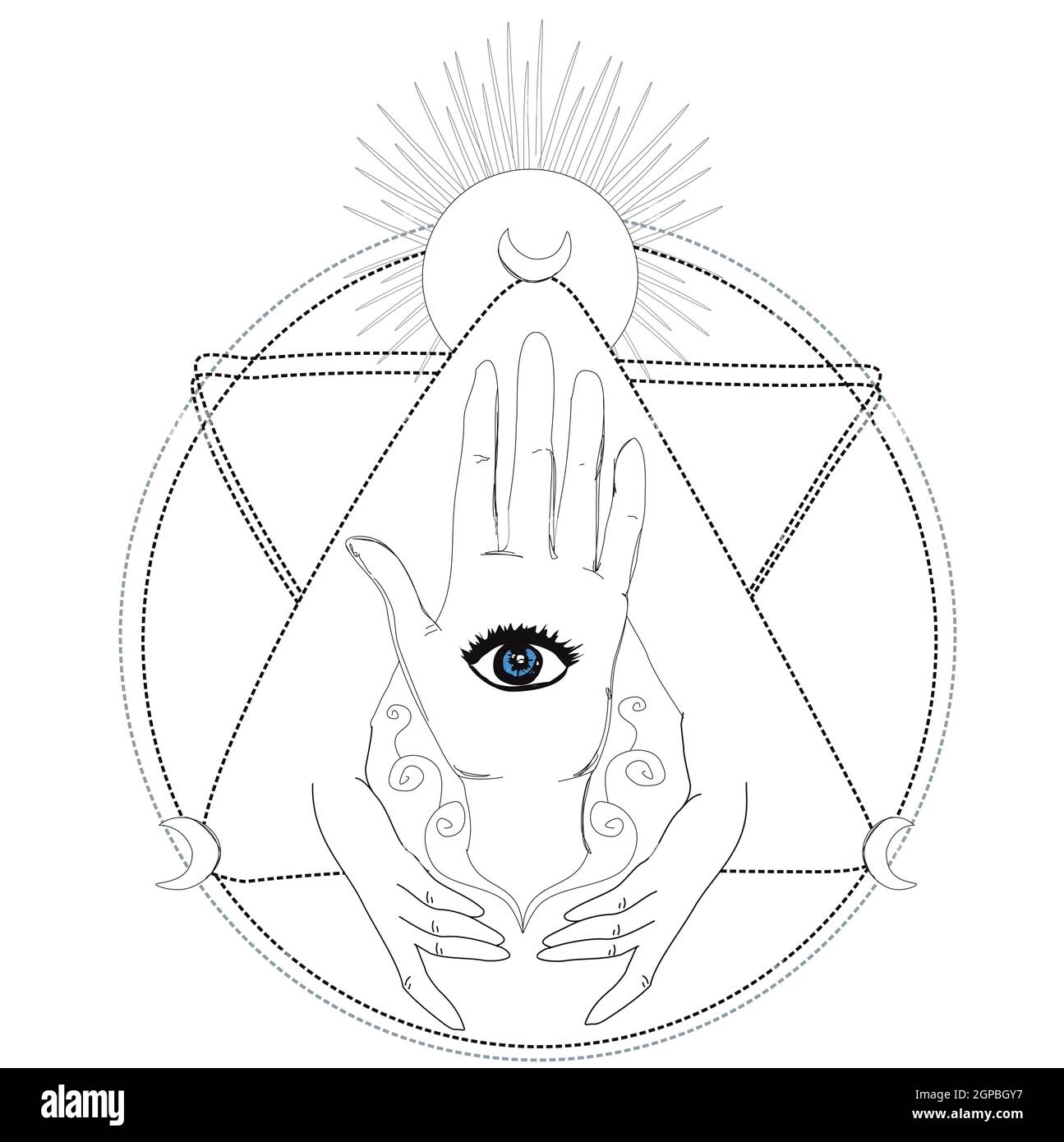 Eye providence sacred geometry Cut Out Stock Images & Pictures - Alamy