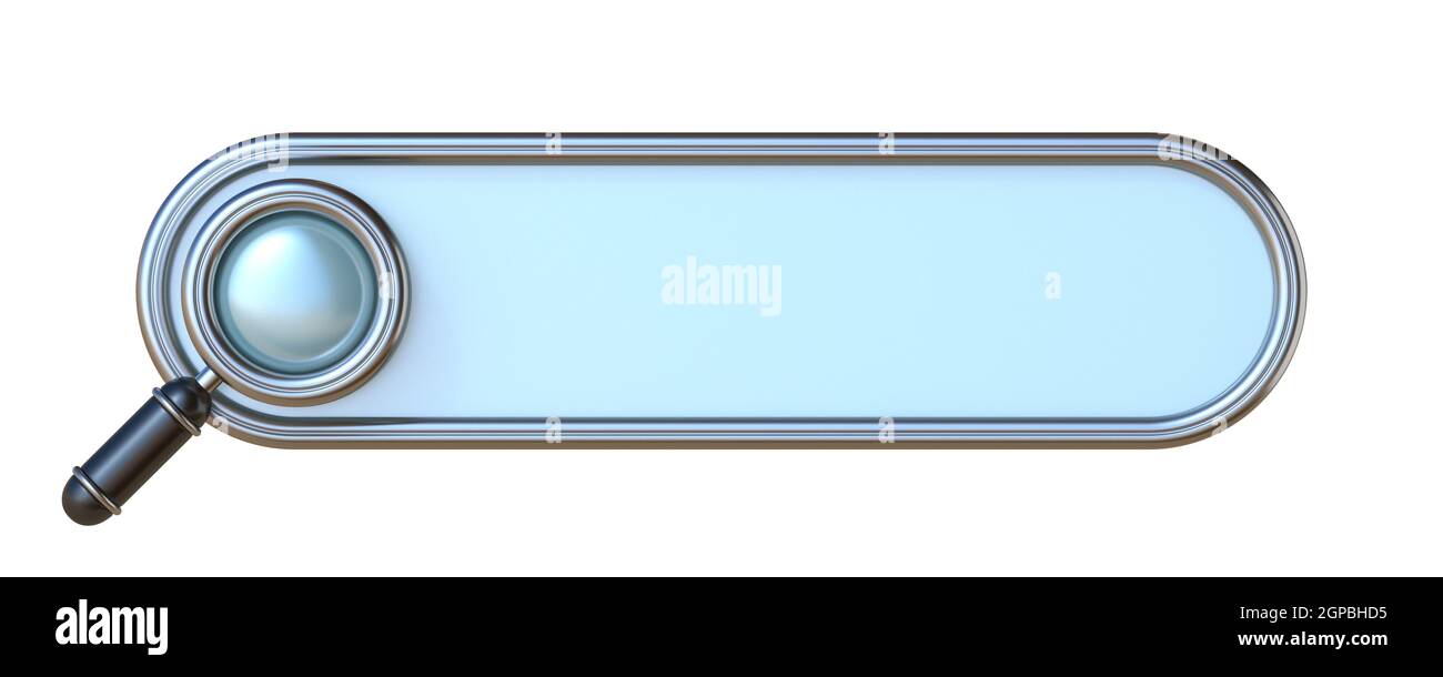 Search bar 3D render illustration isolated on white background Stock ...