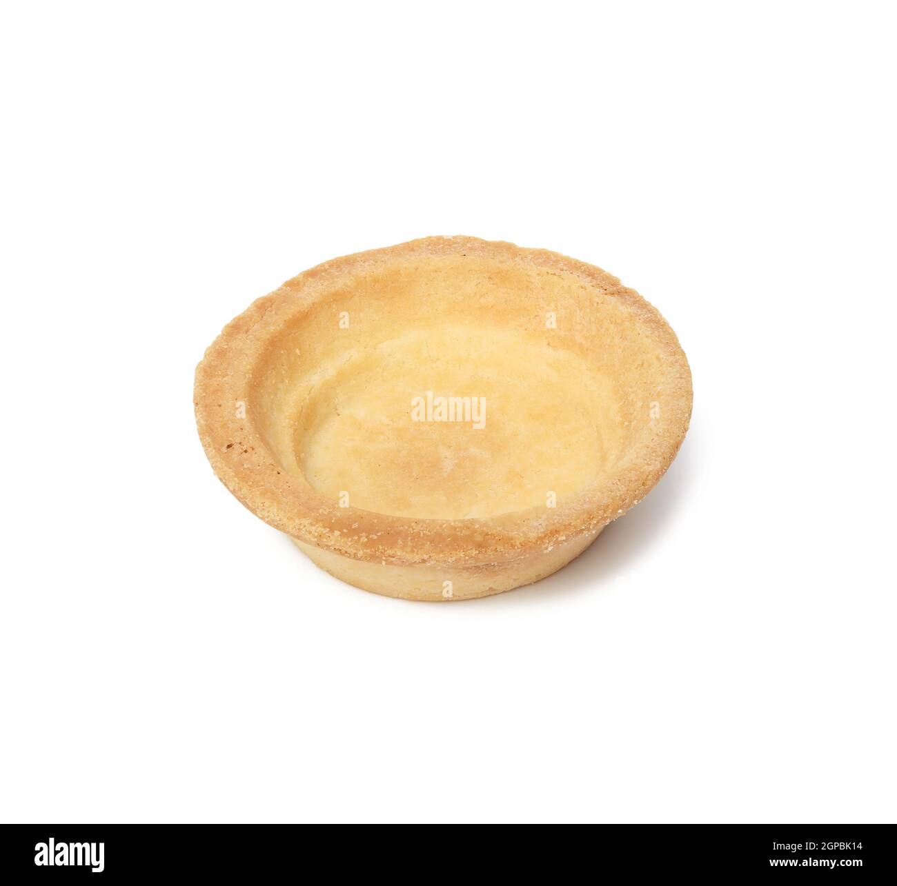 empty round baked tartlet, blank for toppings, canapes Stock Photo - Alamy