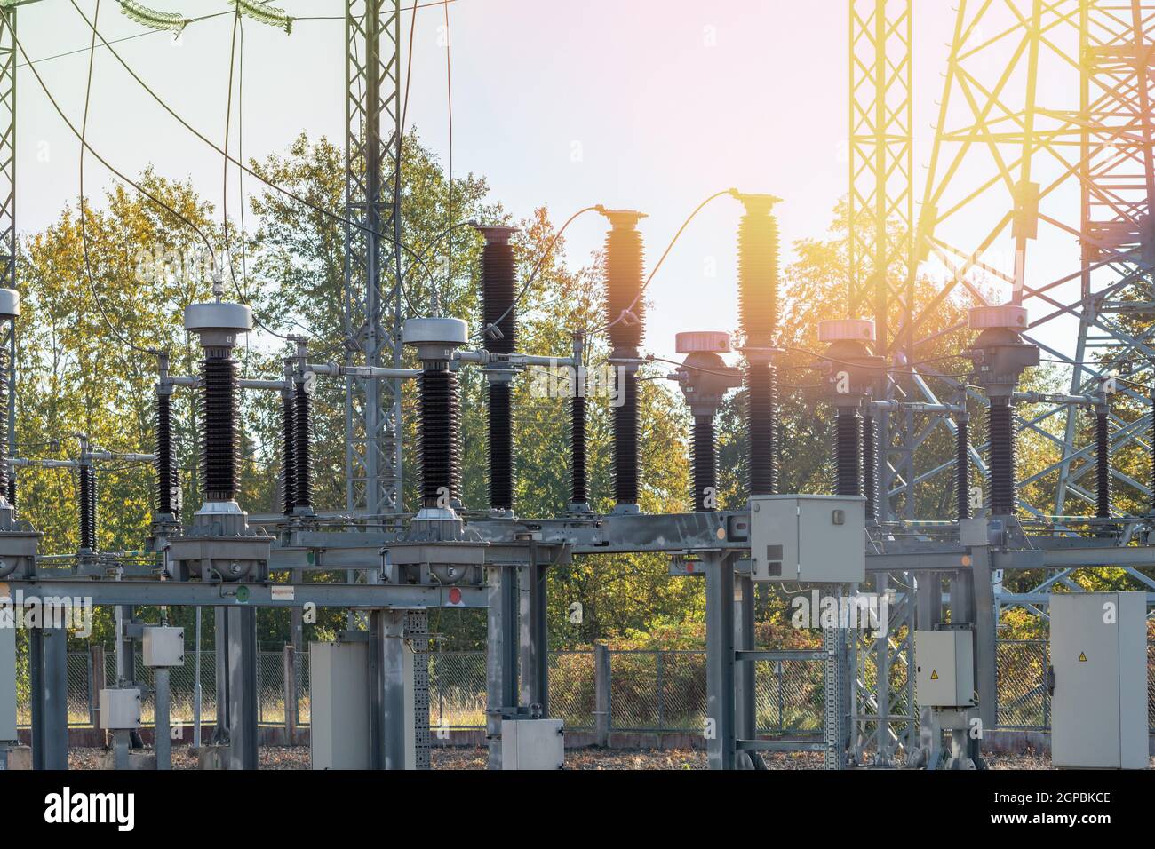 Power substation with electrical insulation and electrical equipment at ...