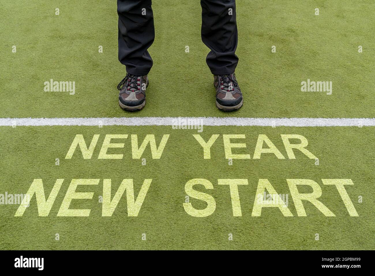 New Year New Start resolution concept Stock Photo - Alamy