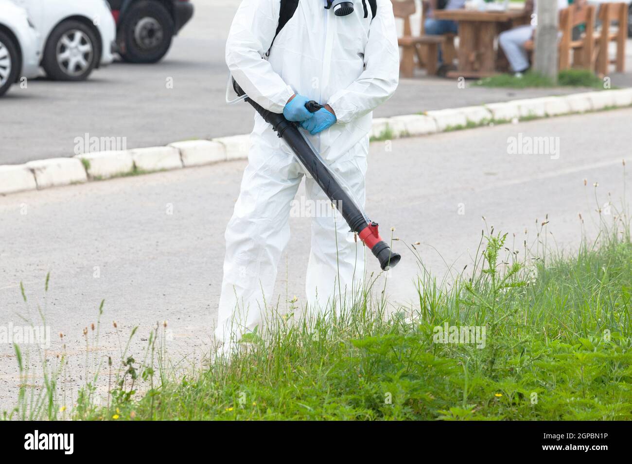 Disinfection and decontamination on a public place as a prevention ...