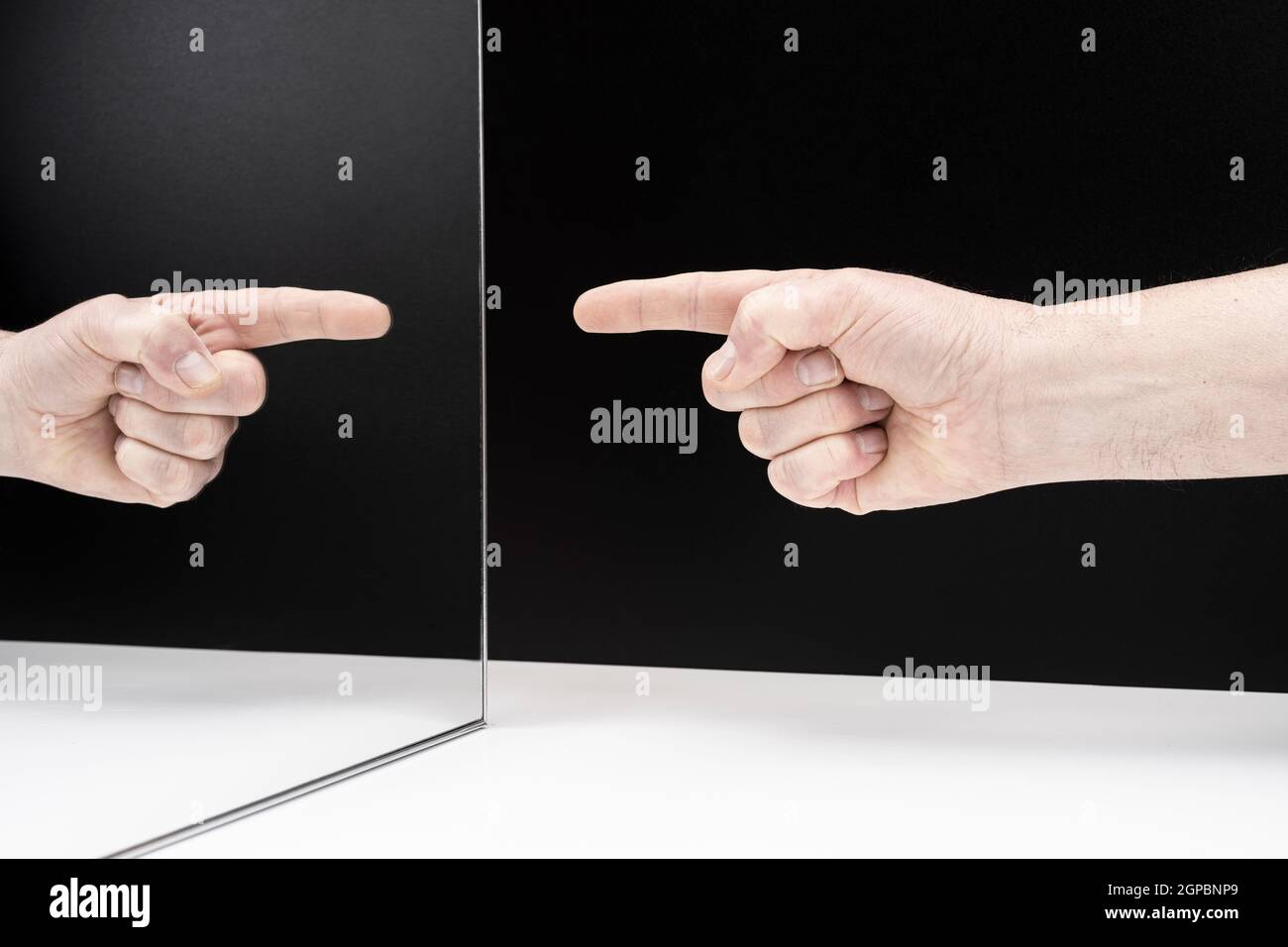 point yourself in the mirror Stock Photo - Alamy
