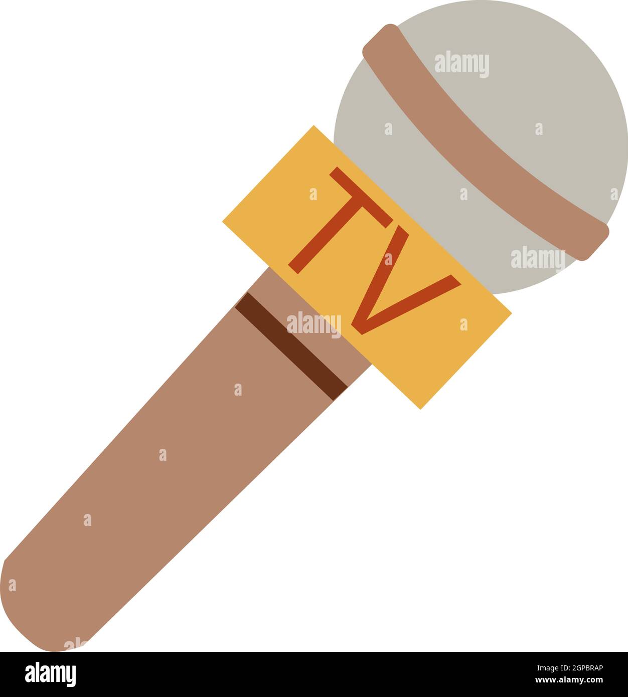 Mic tv presenter icon Stock Vector Images - Alamy