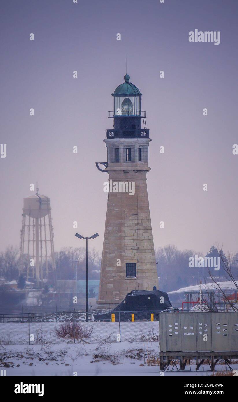 Buffalo Main Light Stock Photo - Alamy