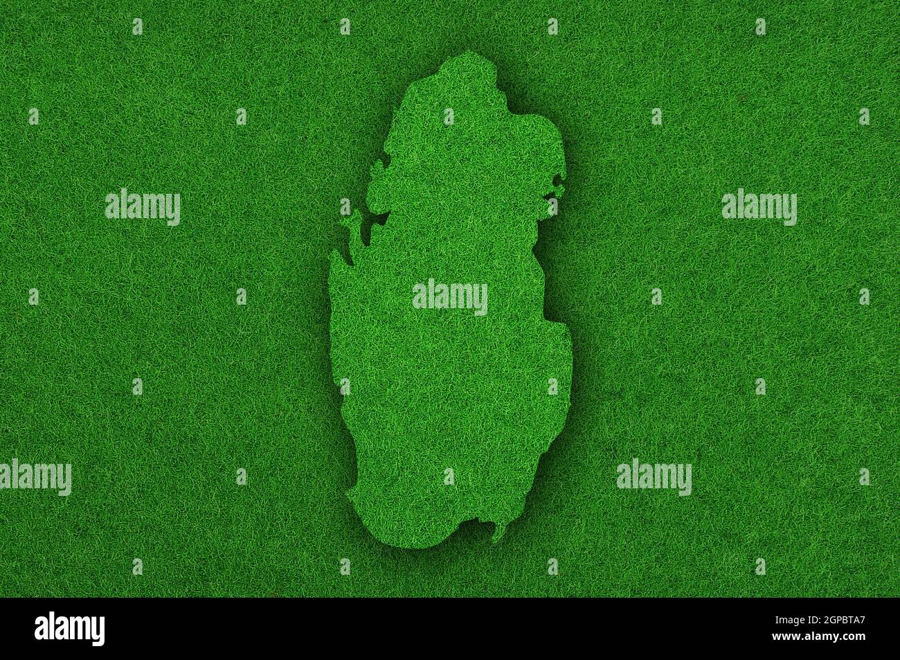 Map qatar on green hi-res stock photography and images - Alamy