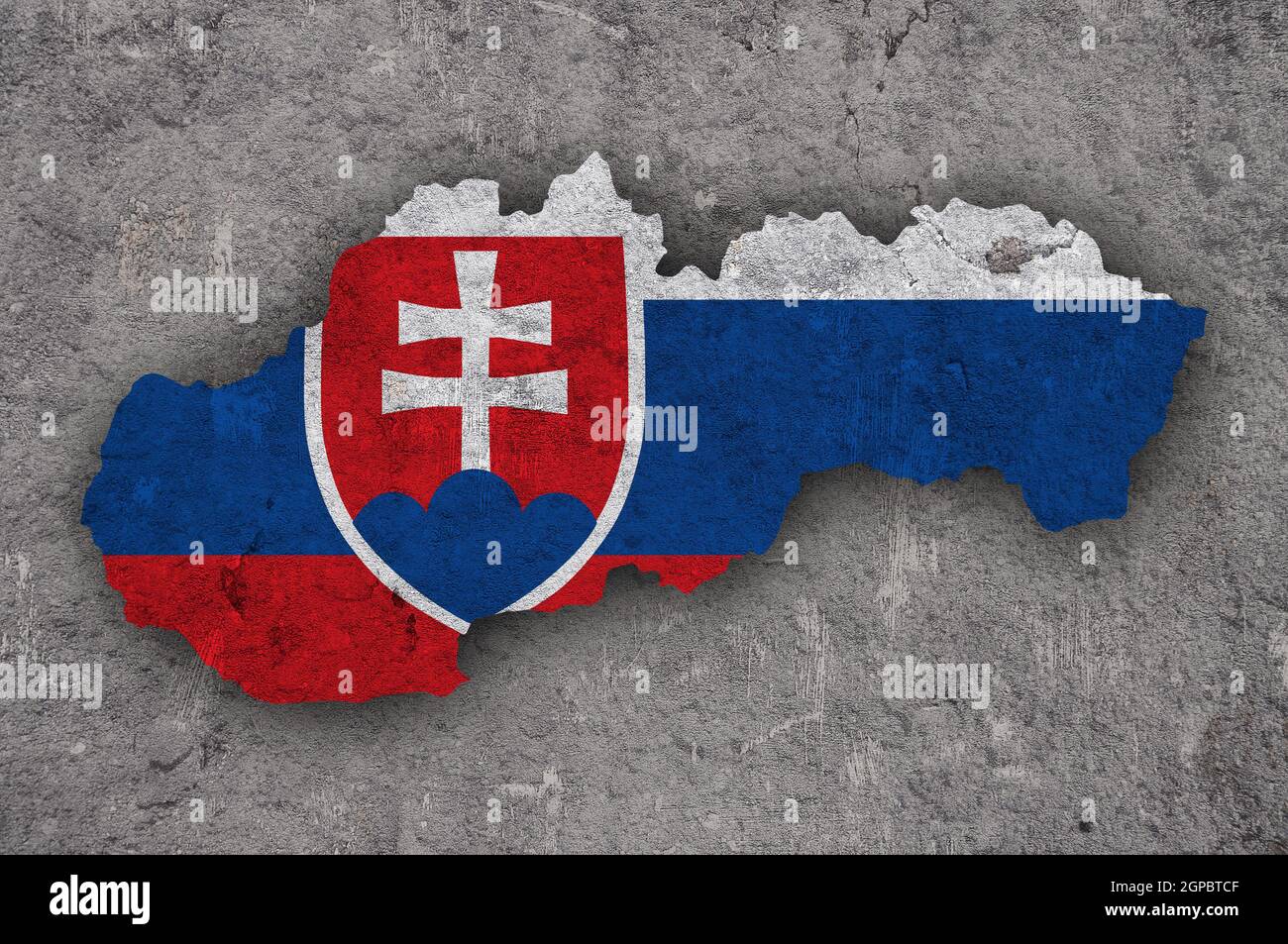 Flag map slovakia hi-res stock photography and images - Alamy