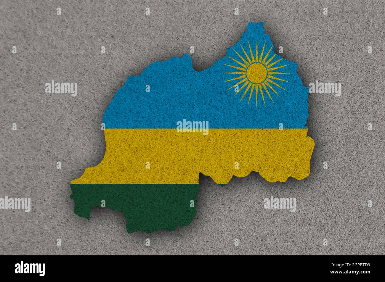 Rwanda outline map hi-res stock photography and images - Alamy