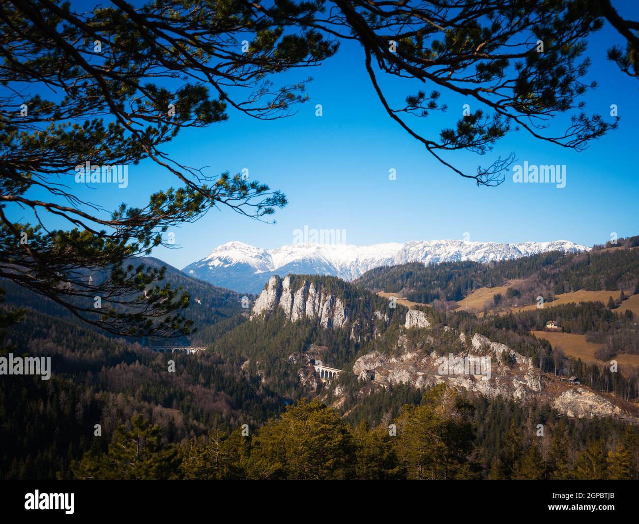 Semmering railway snow hi-res stock photography and images - Alamy
