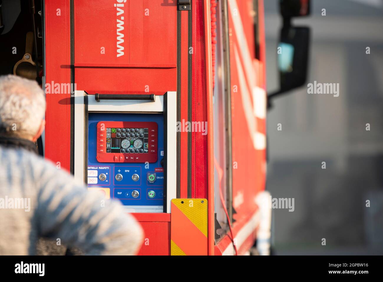Fire engine department control panel hi-res stock photography and ...