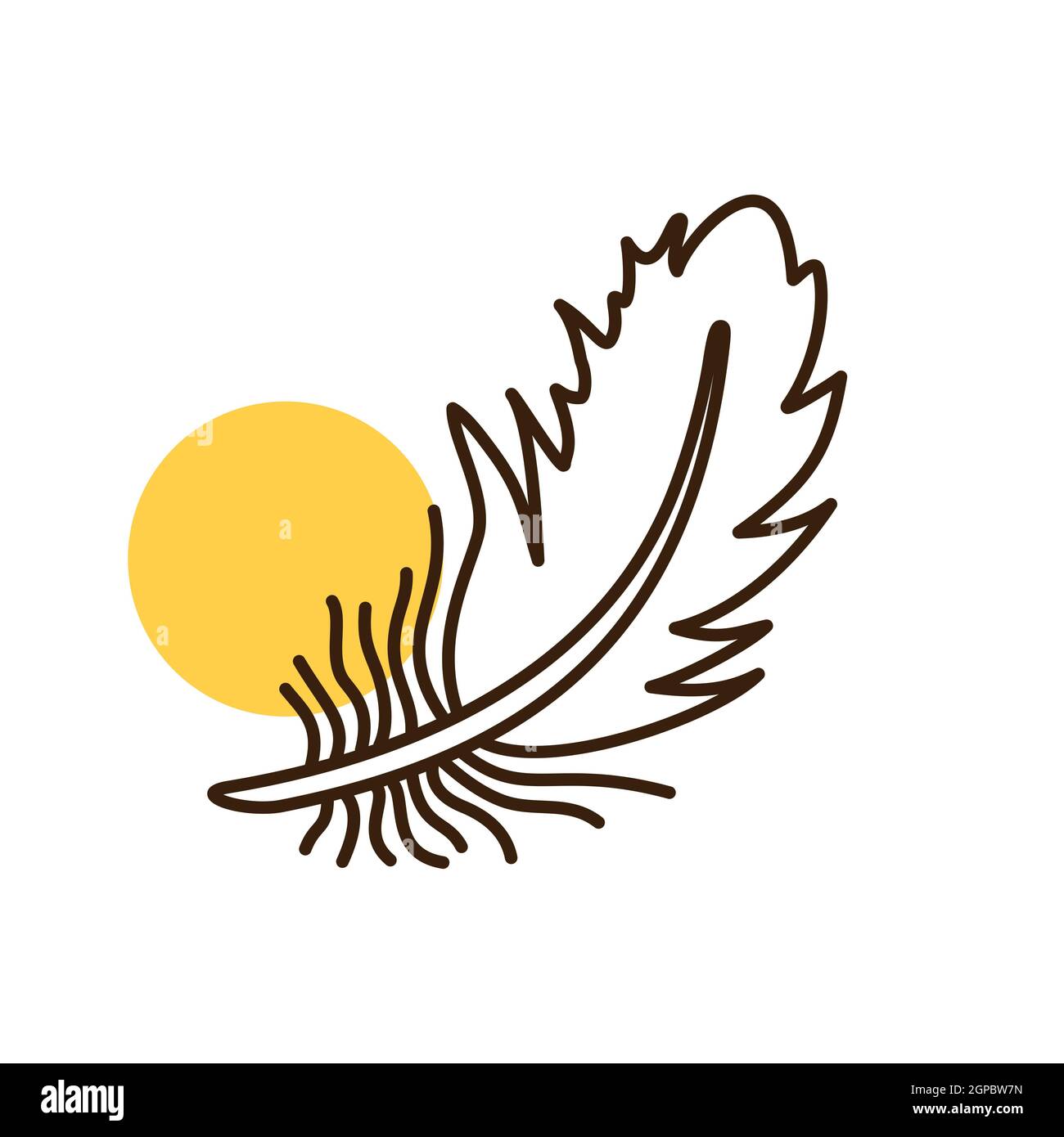 Feather icon. Farm animal sign. Graph symbol for your web site design ...