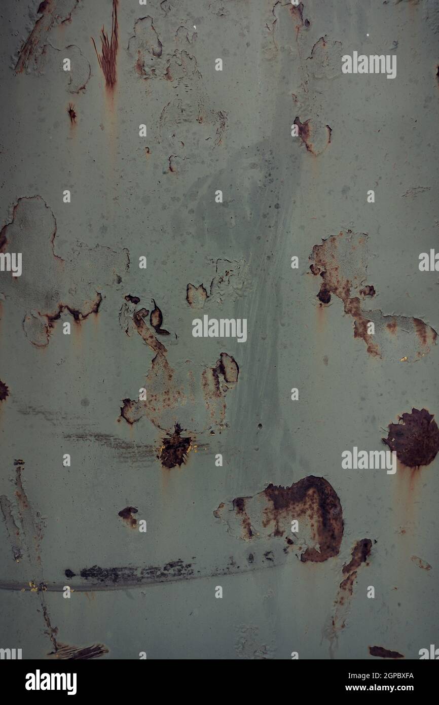 old rusty painted metal wall. wallpaper background Stock Photo - Alamy