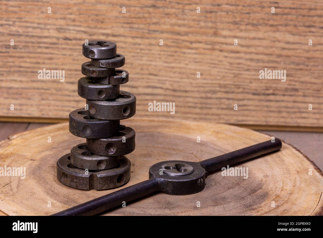 Hand tool sets, high carbon steel, for tapping internal and external ...