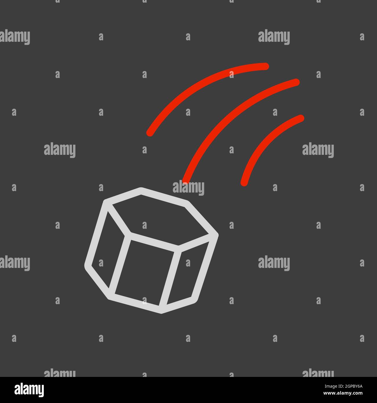 Thrown stone or paving stones or paving slabs vector icon ...