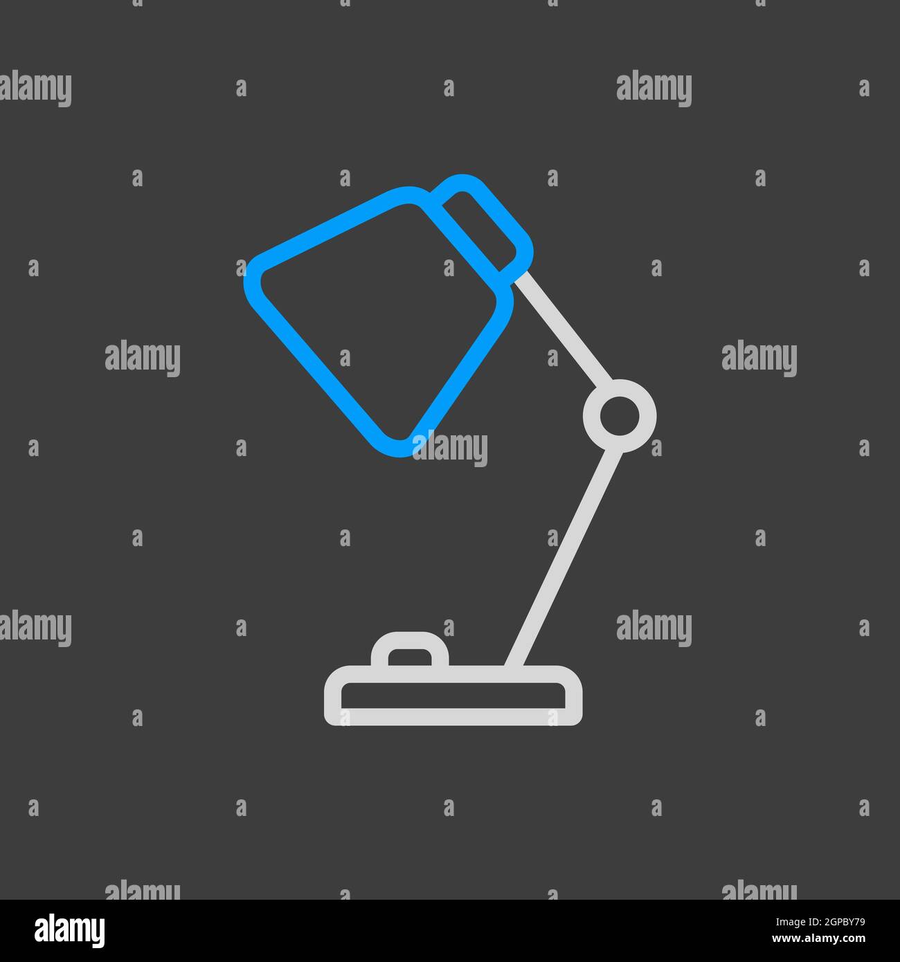 Table Lamp outline icon. Workspace sign. Graph symbol for your web site ...
