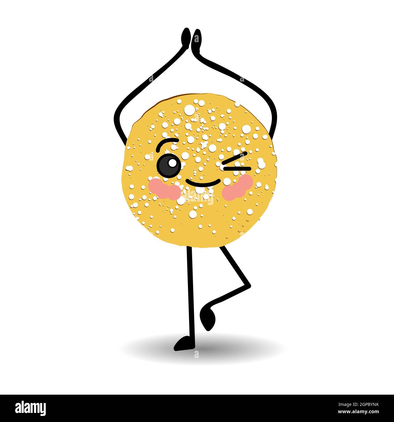 pancake character. Vector illustration isolated on white background ...