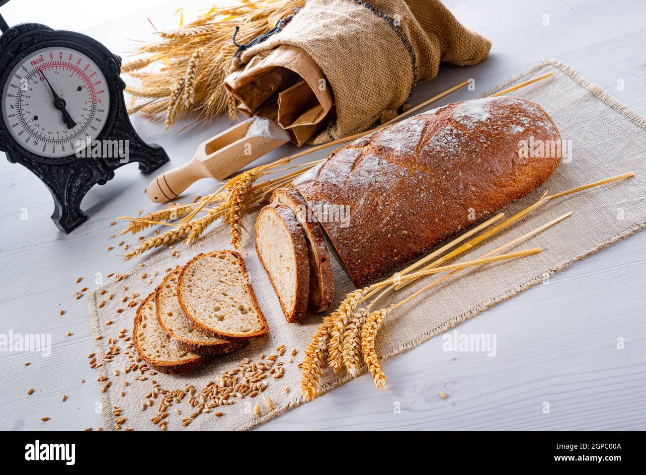 Delicious mixed rye bread, also called gray bread Stock Photo - Alamy