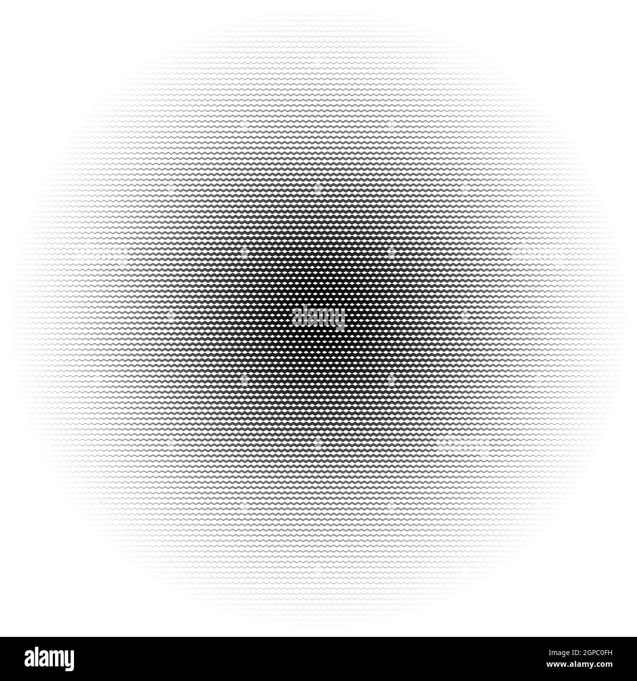 Jagged lines halftone circle abstract background, gradient illustration ...