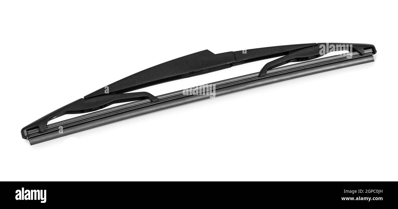 Car wiper isolated on white background with clipping path Stock Photo ...
