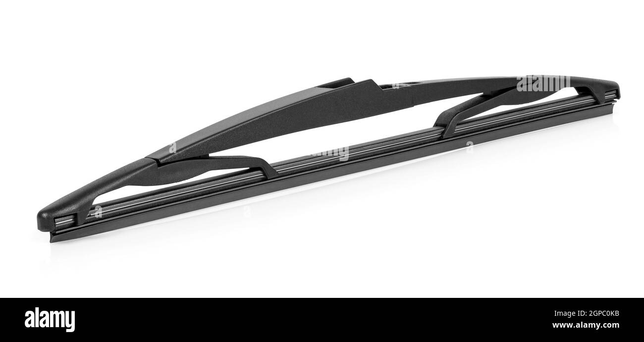 Car wiper isolated on white background with clipping path Stock Photo ...