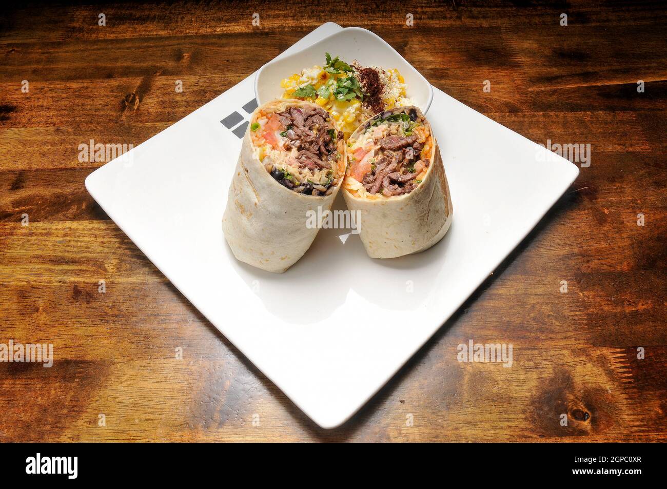 Authentic tex mex cuisine food known as the buritto Stock Photo - Alamy