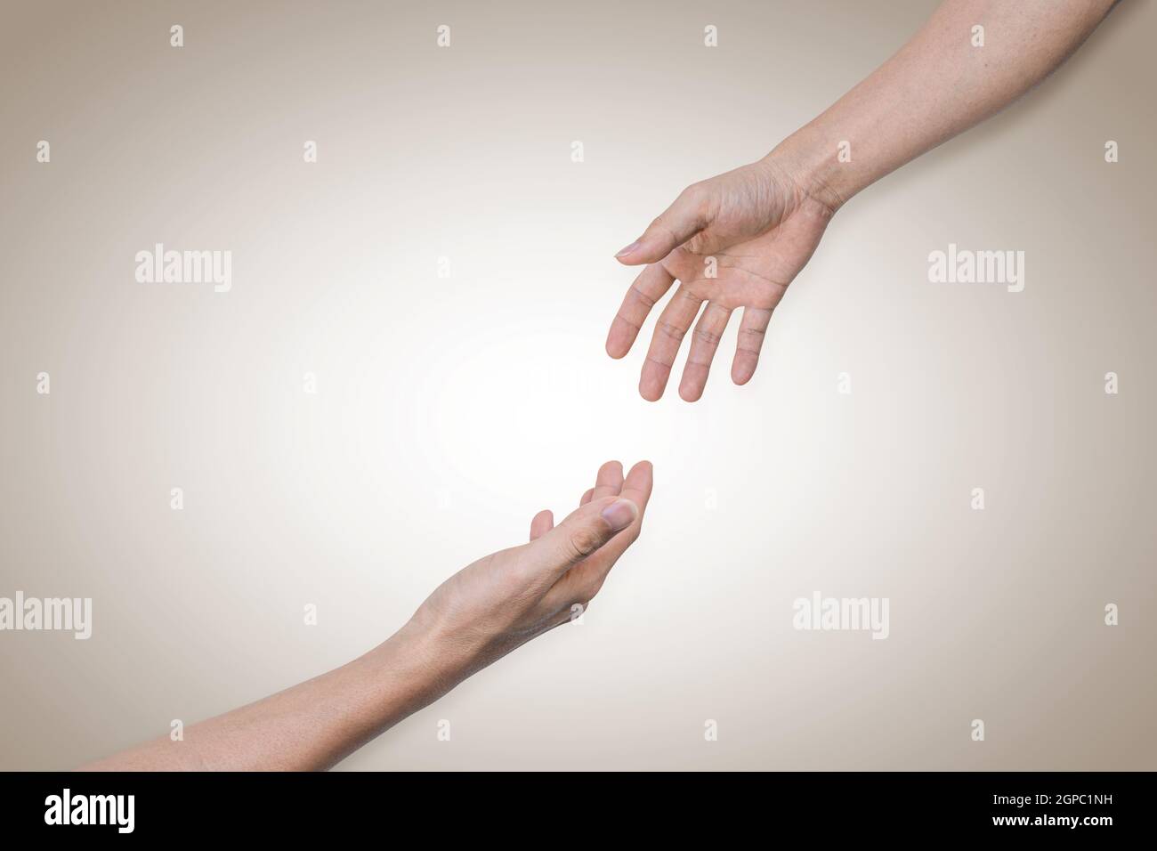 Giving a helping hand hi-res stock photography and images - Alamy