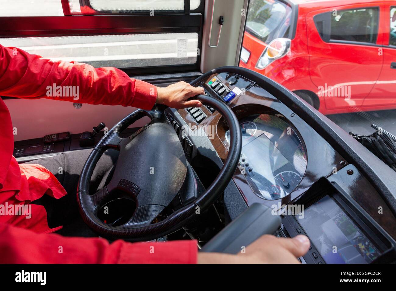 Bus or coach driver Stock Photo - Alamy
