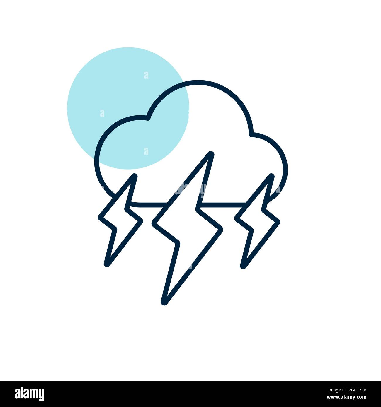 Storm cloud vector icon. Rainstorm symbol. Meteorology sign. Graph ...
