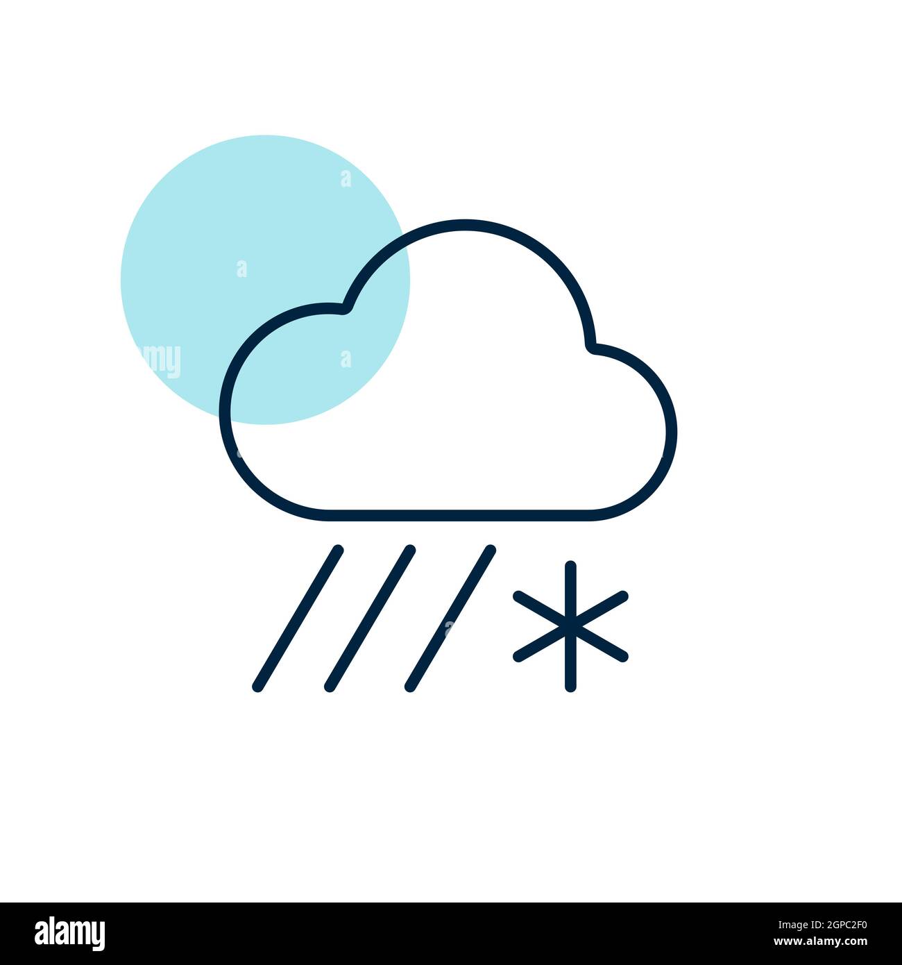 Snow Weather Map Symbol