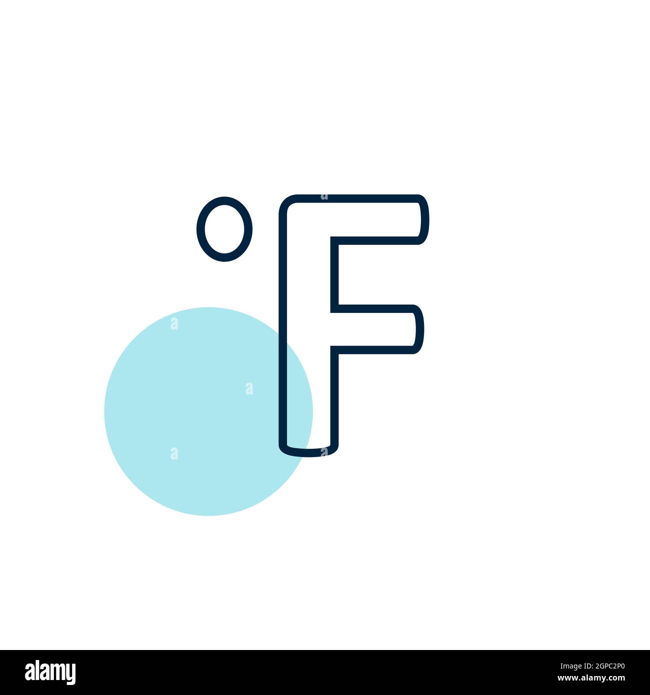 Fahrenheit degrees vector icon. Meteorology sign. Graph symbol for ...