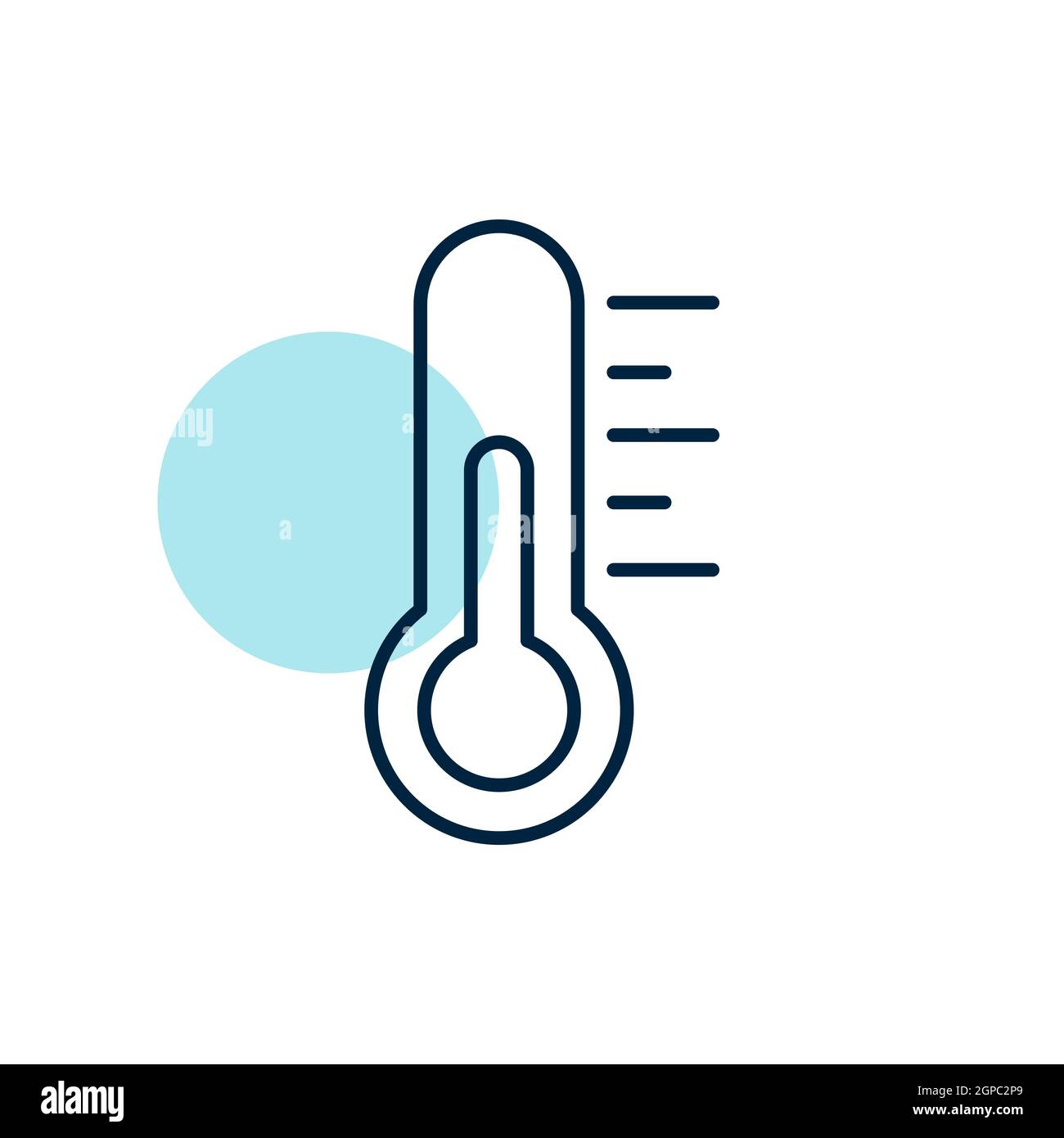 Thermometer heat vector icon. Meteorology sign. Graph symbol for travel ...