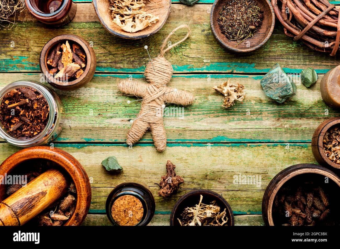 Magic attributes ritual on hi-res stock photography and images - Alamy
