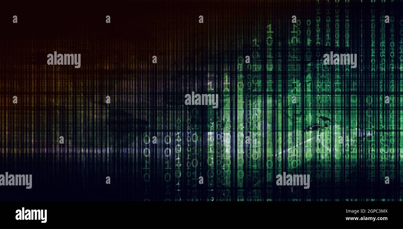 Digital Abstract Background as a Virtual Graphic Concept Stock Photo ...