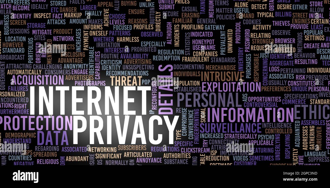 Internet Privacy and Protection of Personal Data Concept Stock Photo ...