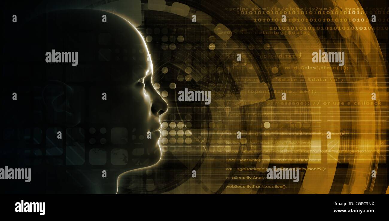 Artificial Intelligence AI Neural Network Logic Art Stock Photo - Alamy