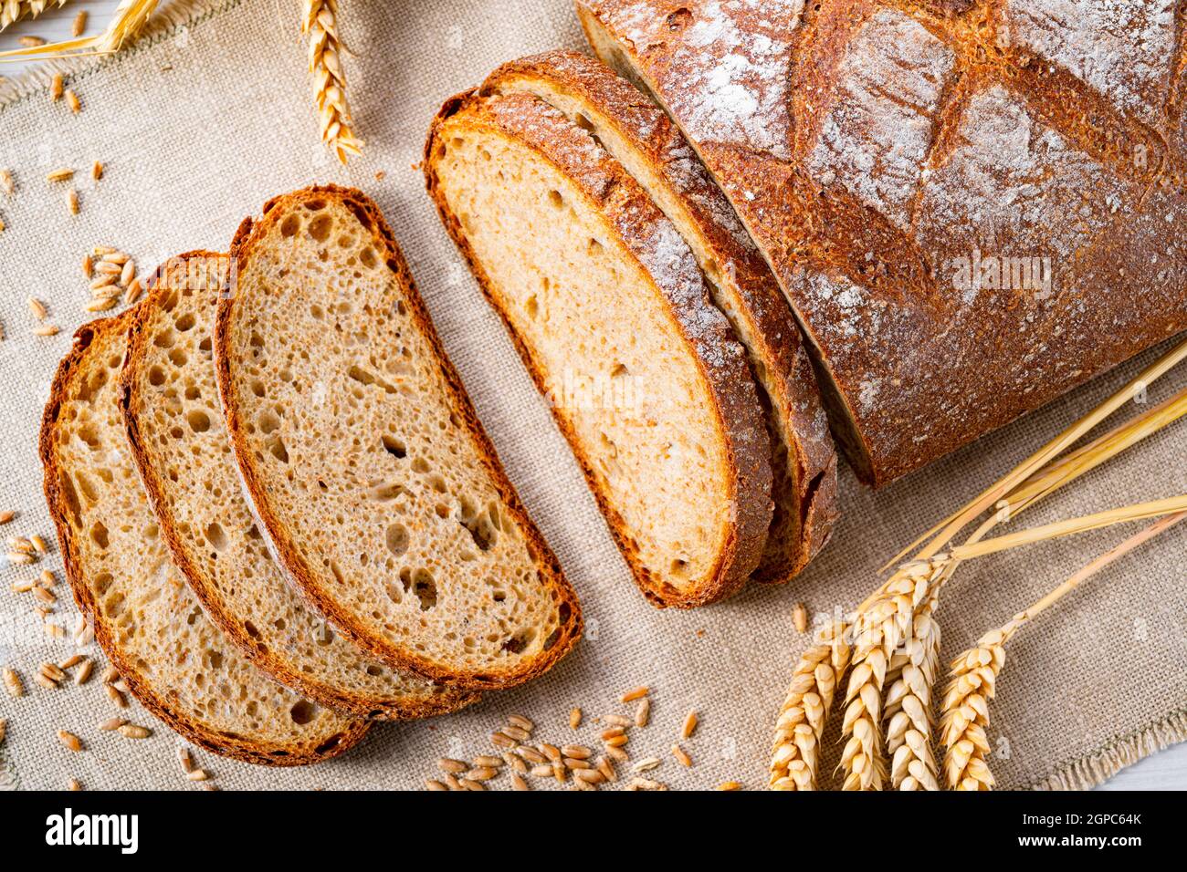 Delicious mixed rye bread, also called gray bread Stock Photo - Alamy