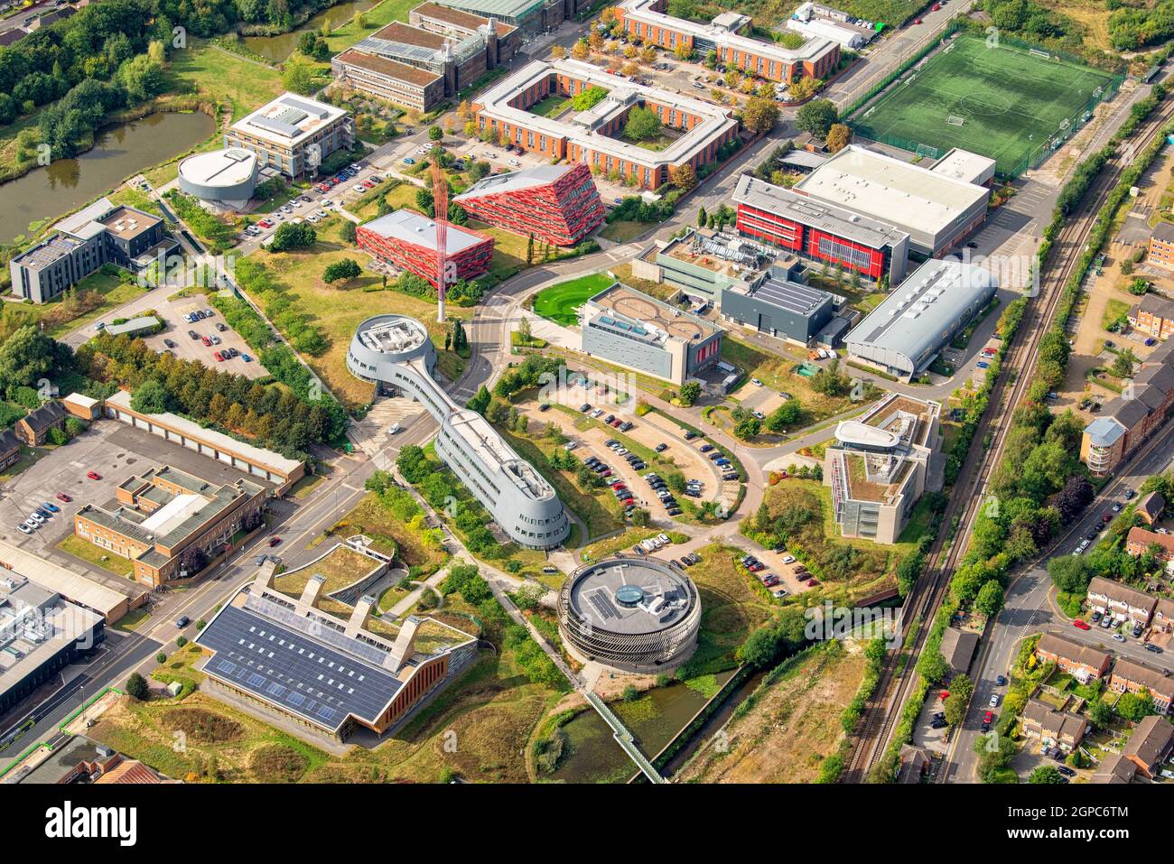 Aerial image of the Nottingham University Jubilee Campus ...