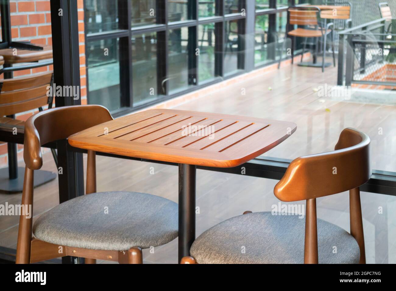 Modern coffee shop design interior, stock photo Stock Photo - Alamy