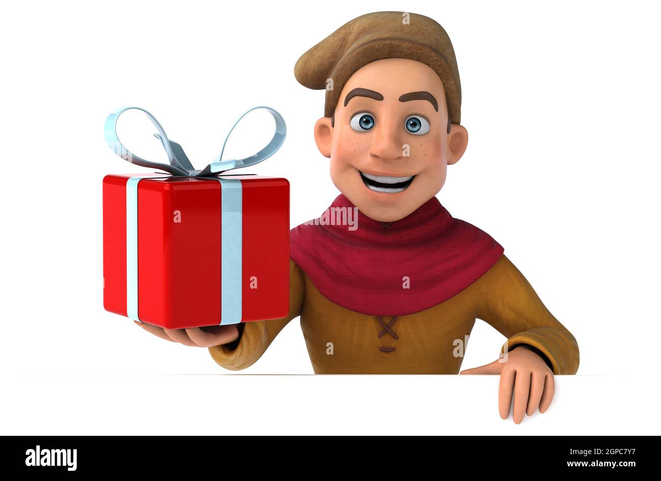 3D Illustration of a medieval historical character Stock Photo - Alamy