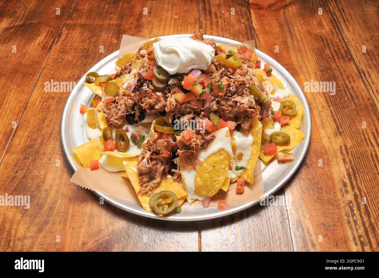 Traditional and Authentic Mexican cuisine known as nachos Stock Photo ...