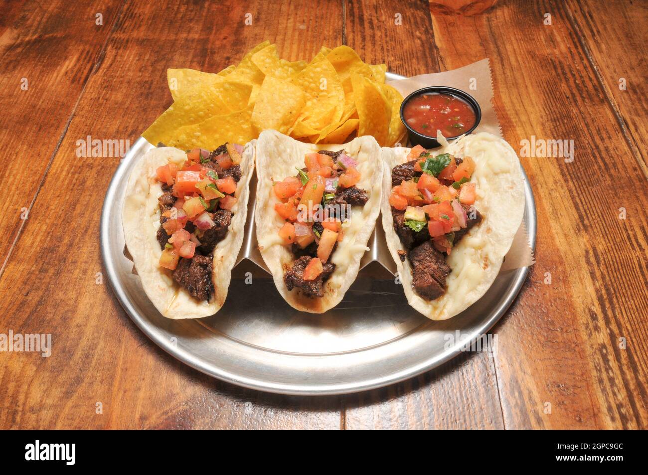 Authentic tex mex mexican cuisine known as tacos Stock Photo - Alamy