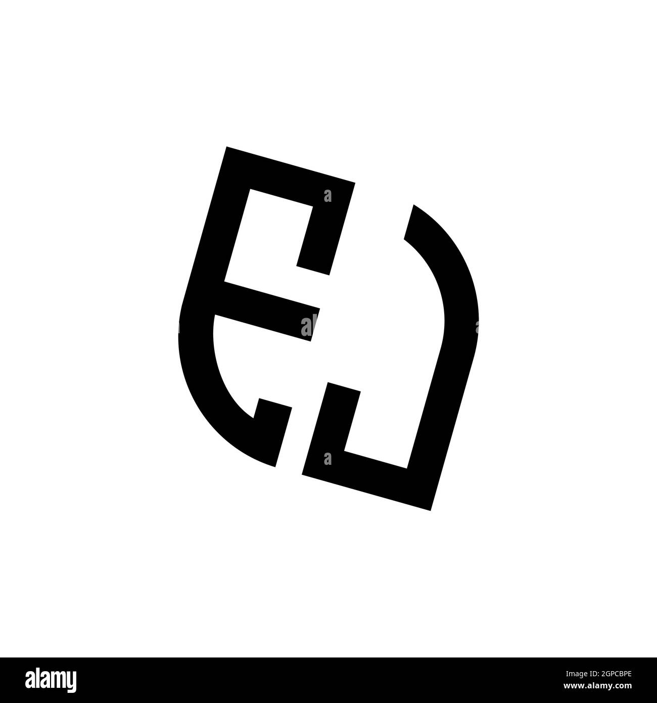 EE logo with golden diamond shape style vector, monogram geometric ...