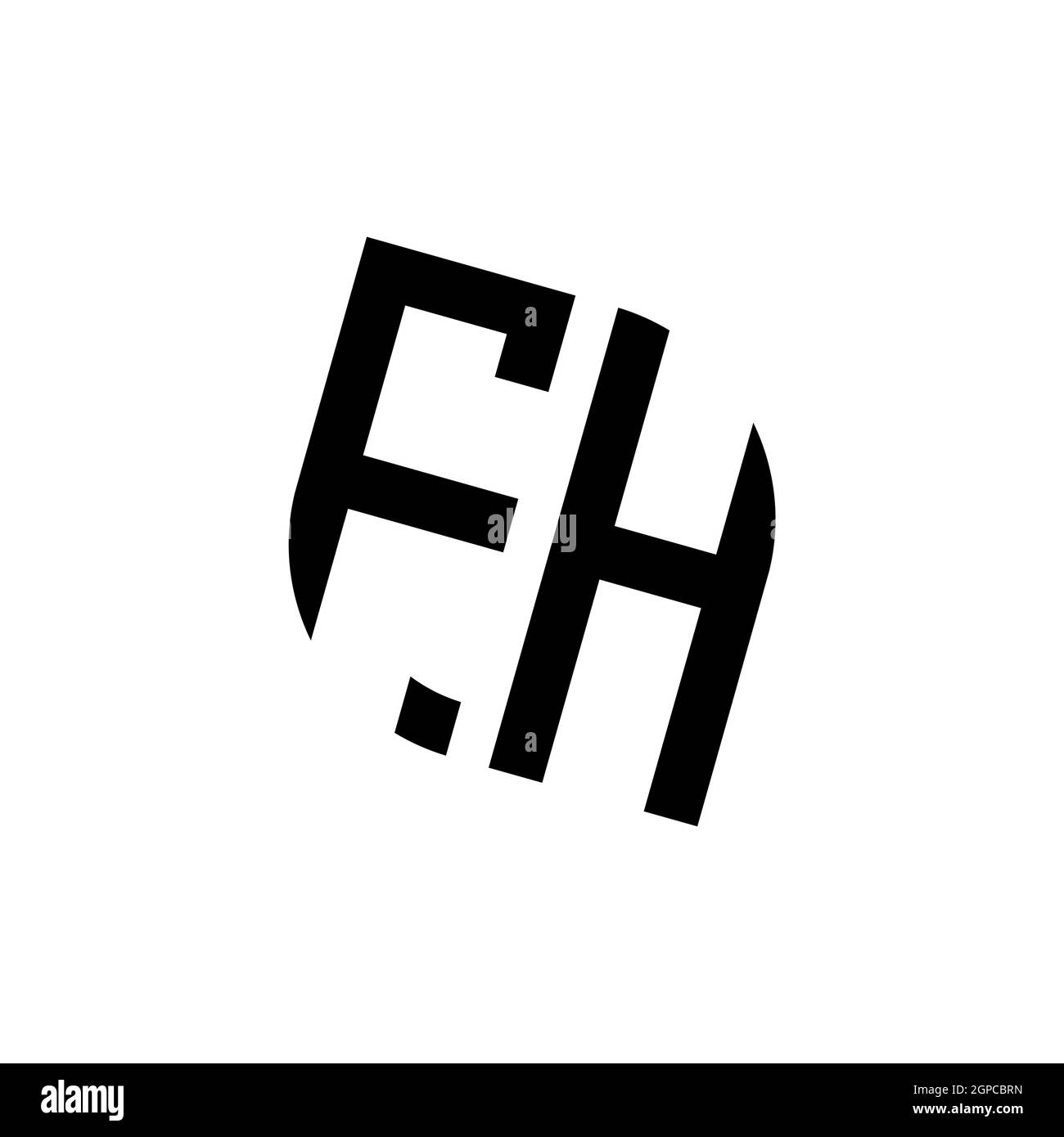 FC logo with golden diamond shape style vector, monogram geometric ...