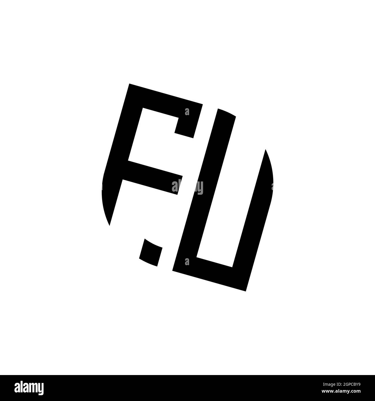 FN logo with golden diamond shape style vector, monogram geometric ...