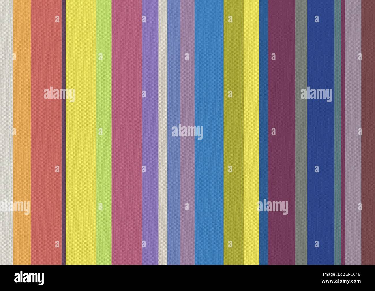 Cotton fabric texture printed with colorful stripes. Background ...