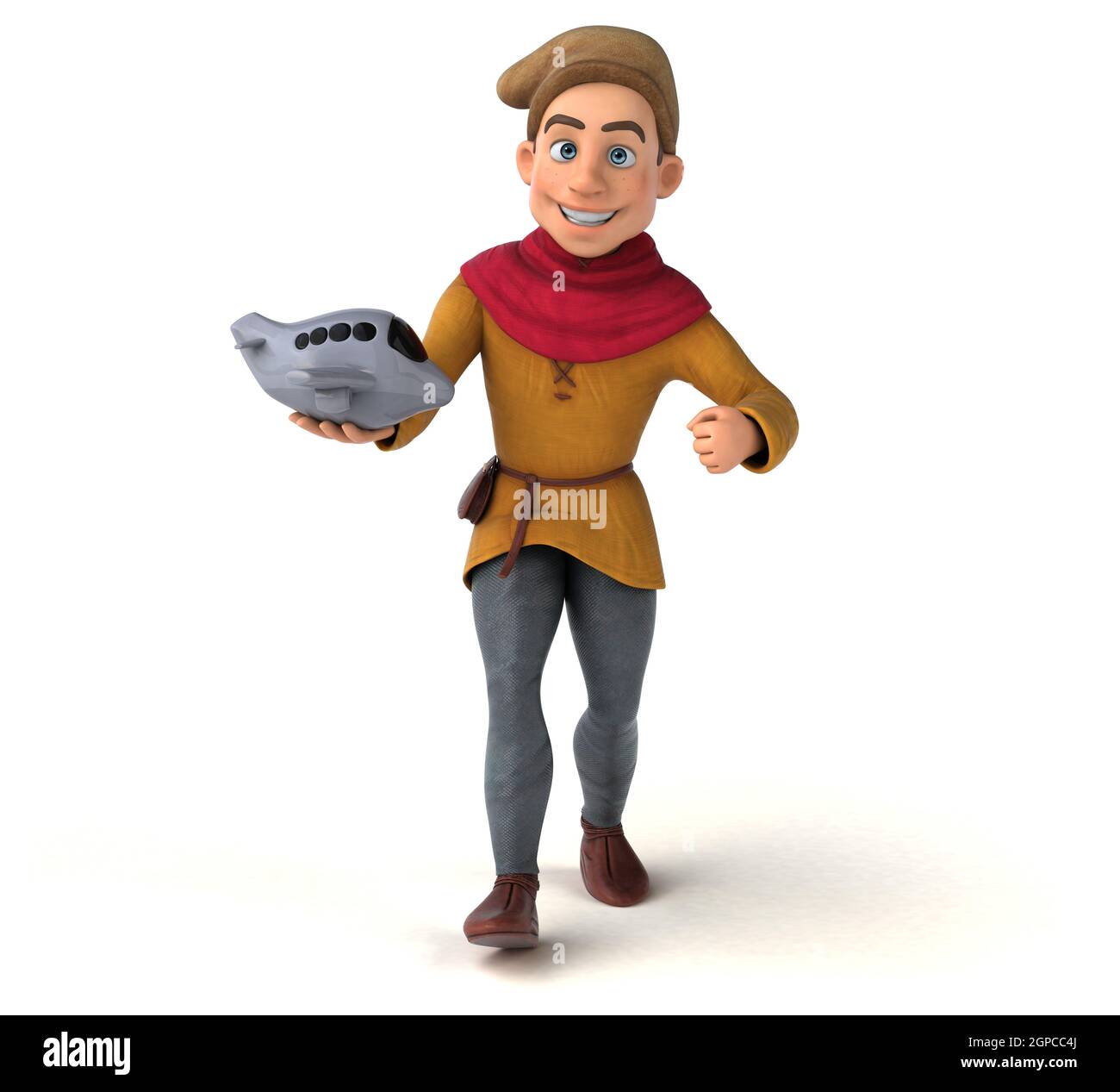 3D Illustration of a medieval historical character Stock Photo - Alamy