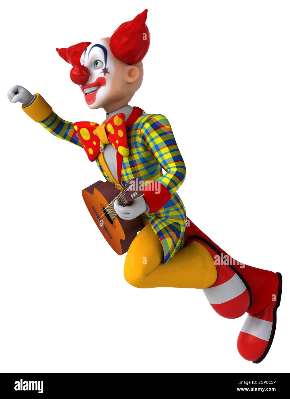 Fun clown - 3D Illustration Stock Photo - Alamy