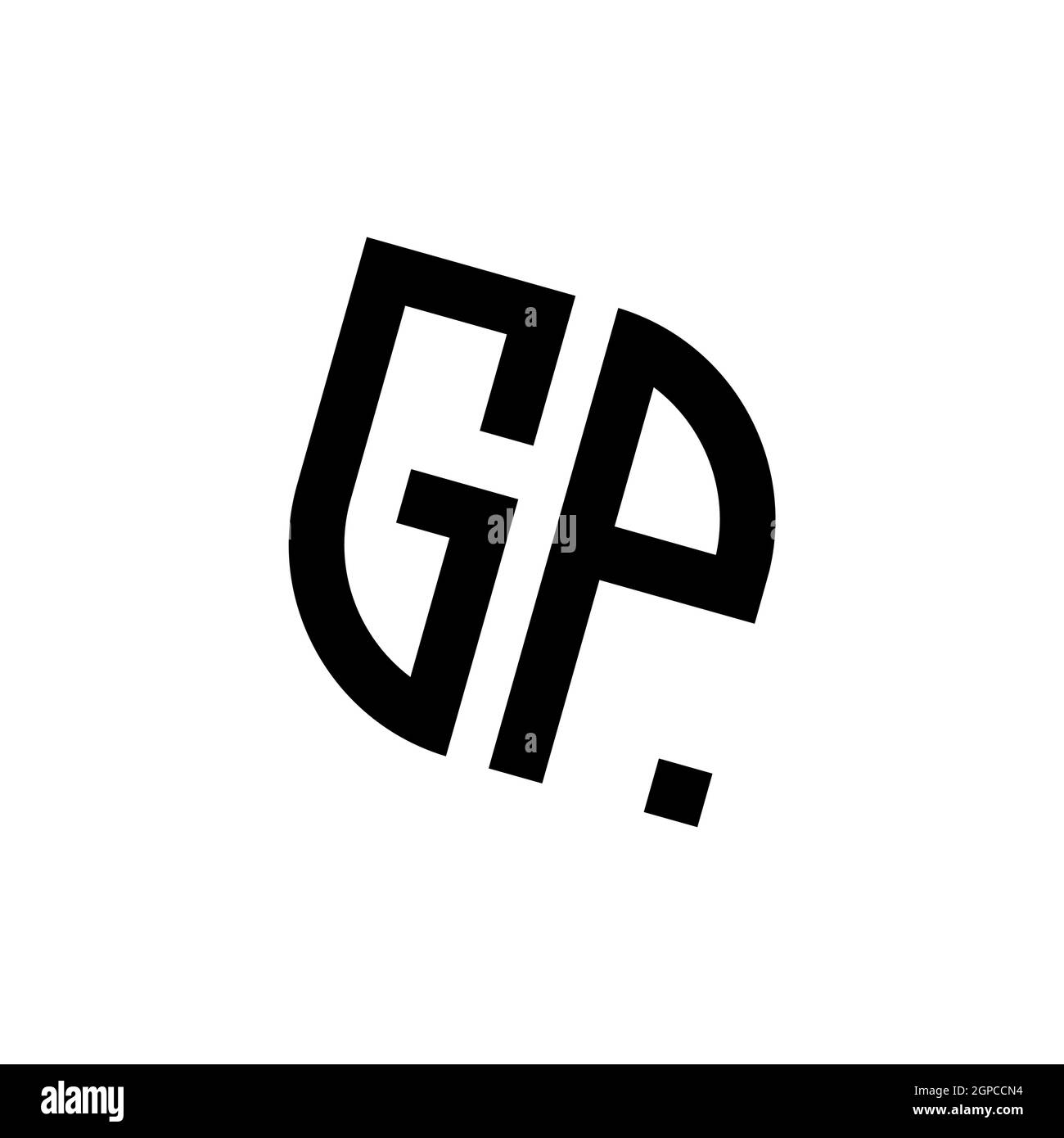 GI logo with golden diamond shape style vector, monogram geometric ...