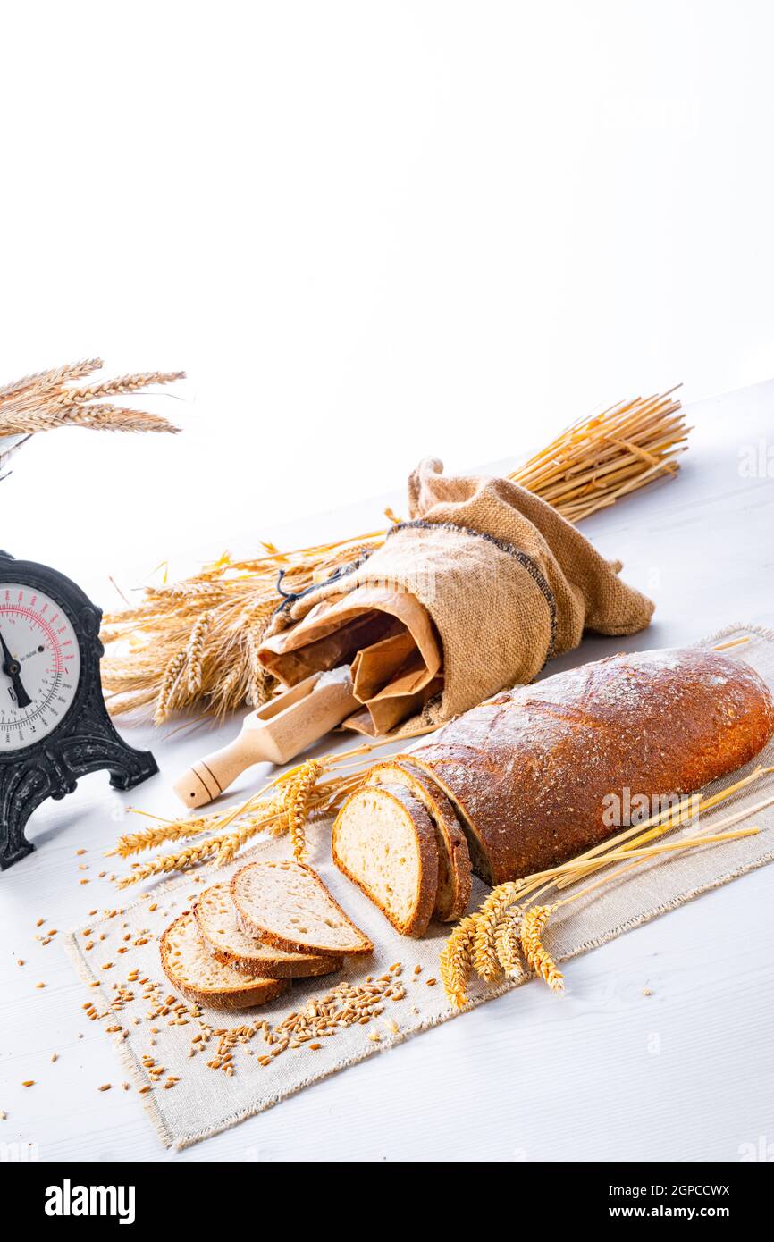 Delicious mixed rye bread, also called gray bread Stock Photo - Alamy