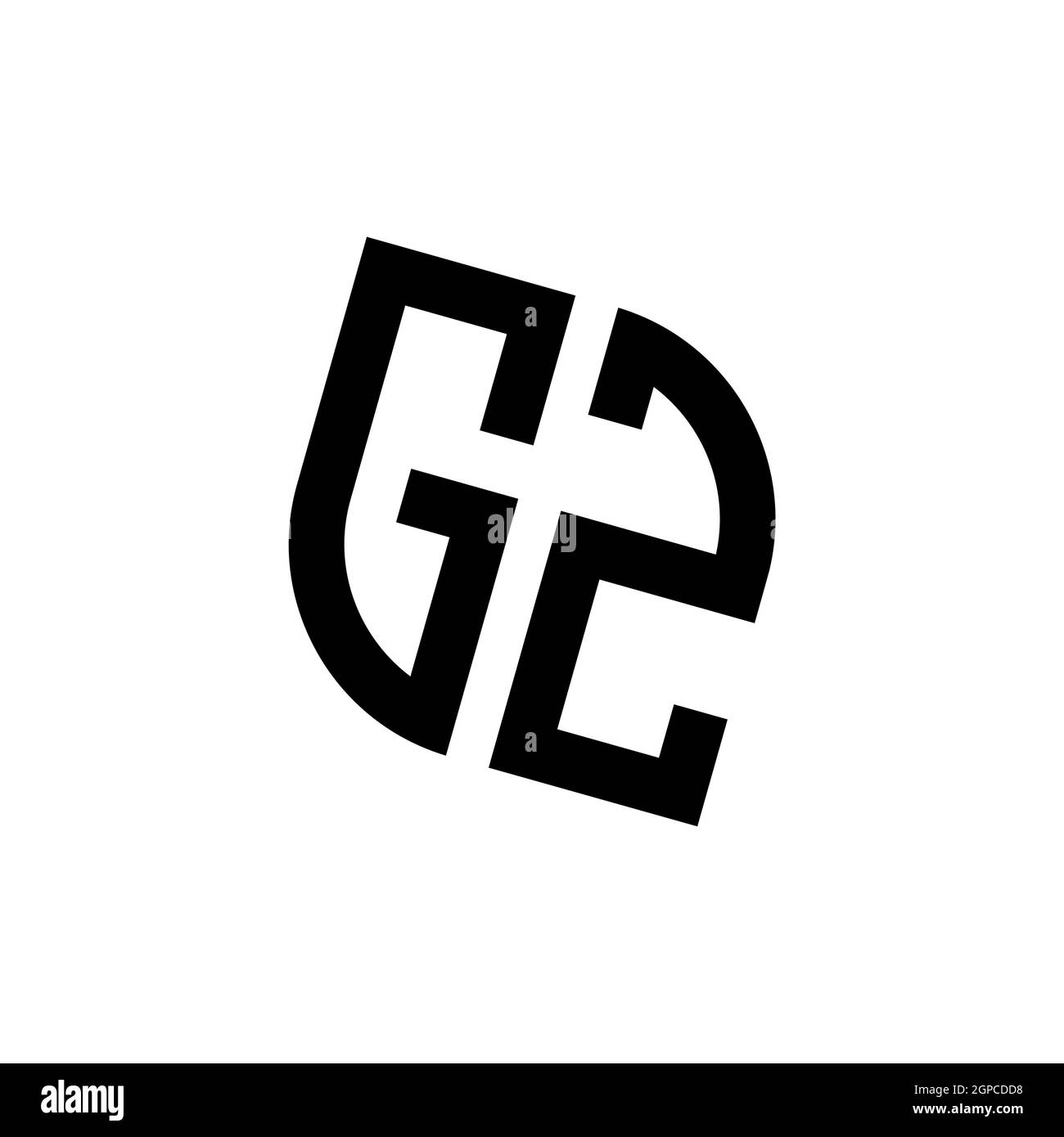 GQ logo with golden diamond shape style vector, monogram geometric ...